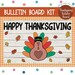 Thanksgiving Turkey Bulletin Board Kit, Gratitude Bulletin Board, Door ...