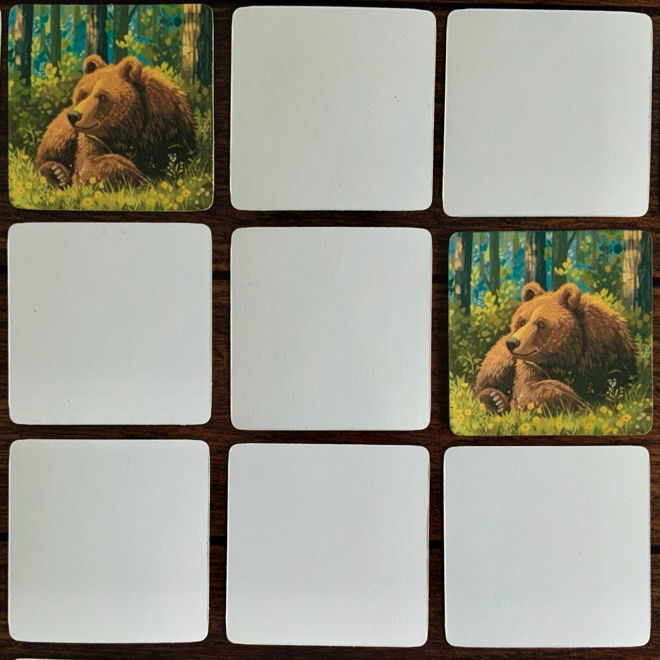 Camping Memory Game, Nature Picture Matching DIY Printable, Make-at ...