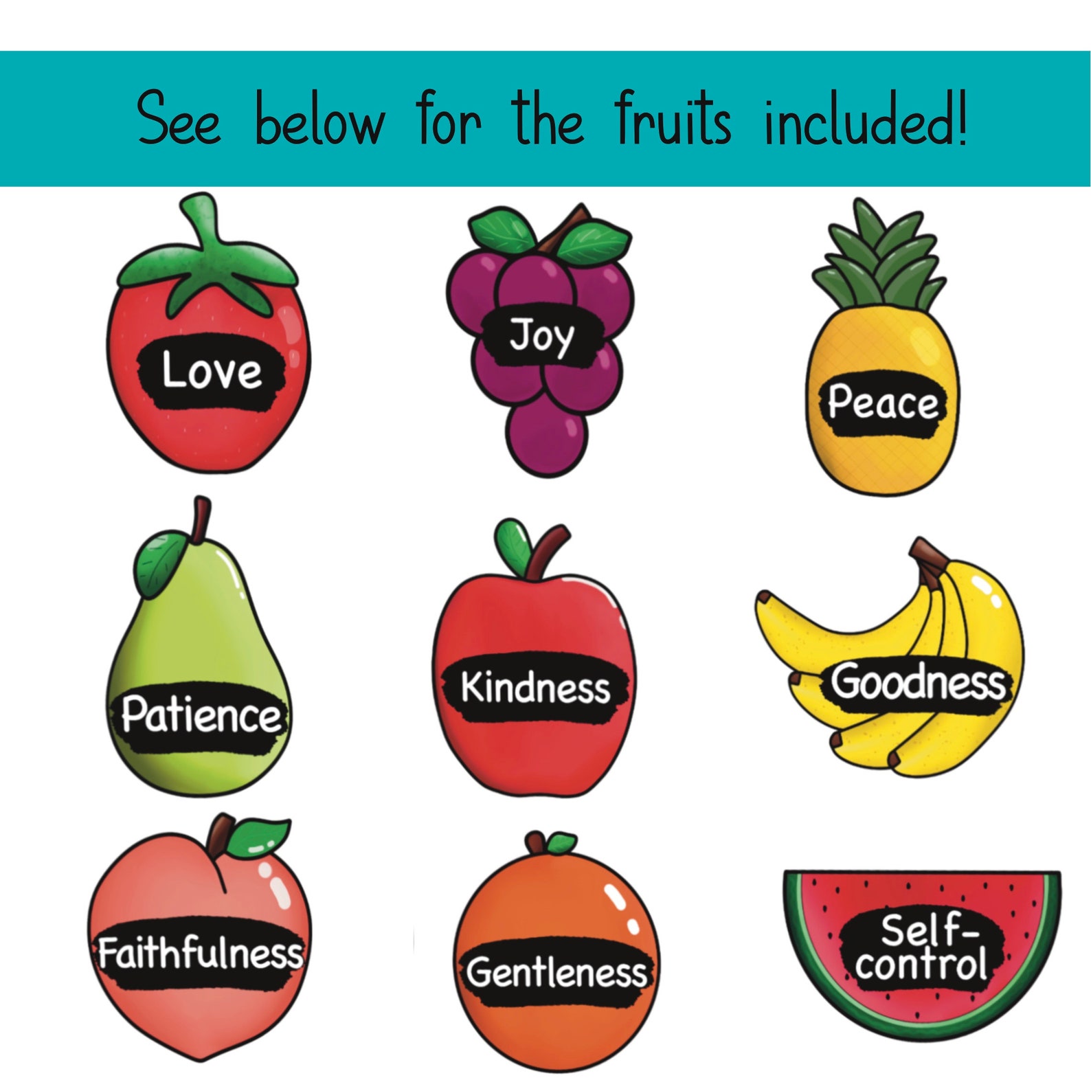 The Fruit of the Spirit Printable Resource, Bible Memory Verse Tool ...