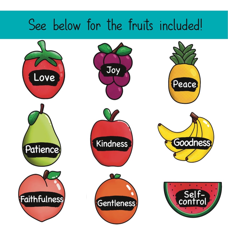 The Fruit of the Spirit Printable Resource, Bible Memory Verse Tool ...