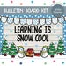 Winter Bulletin Board Kit With Snow, Snowmen, Books, and Trees ...
