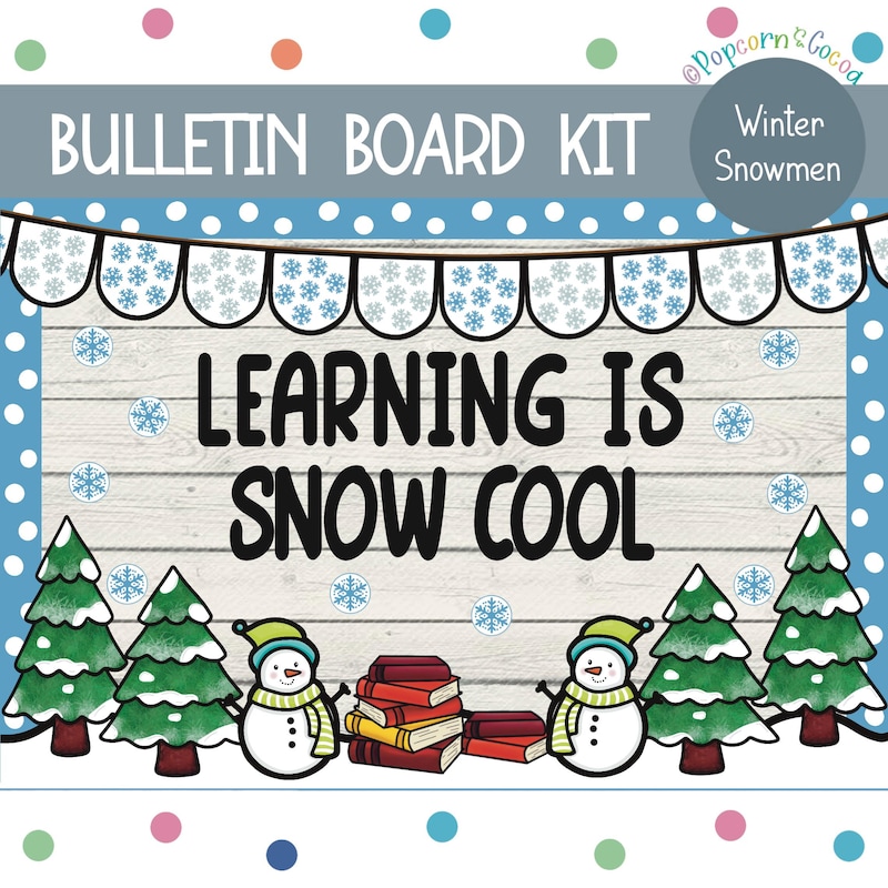 Winter Bulletin Board Kit - Etsy