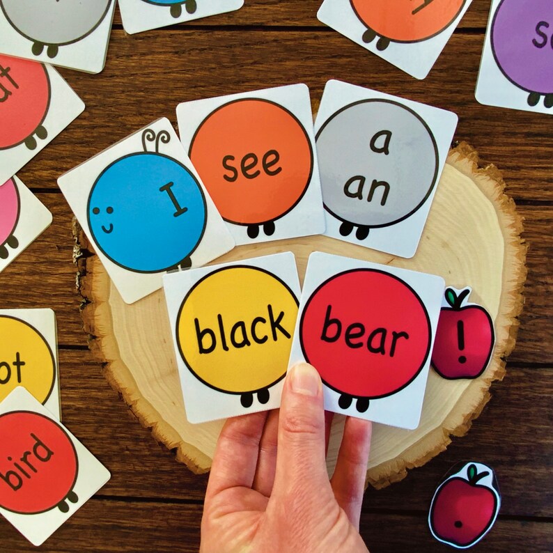 Fun Sentence Building Cards, Colorful Sentence Construction Activity ...