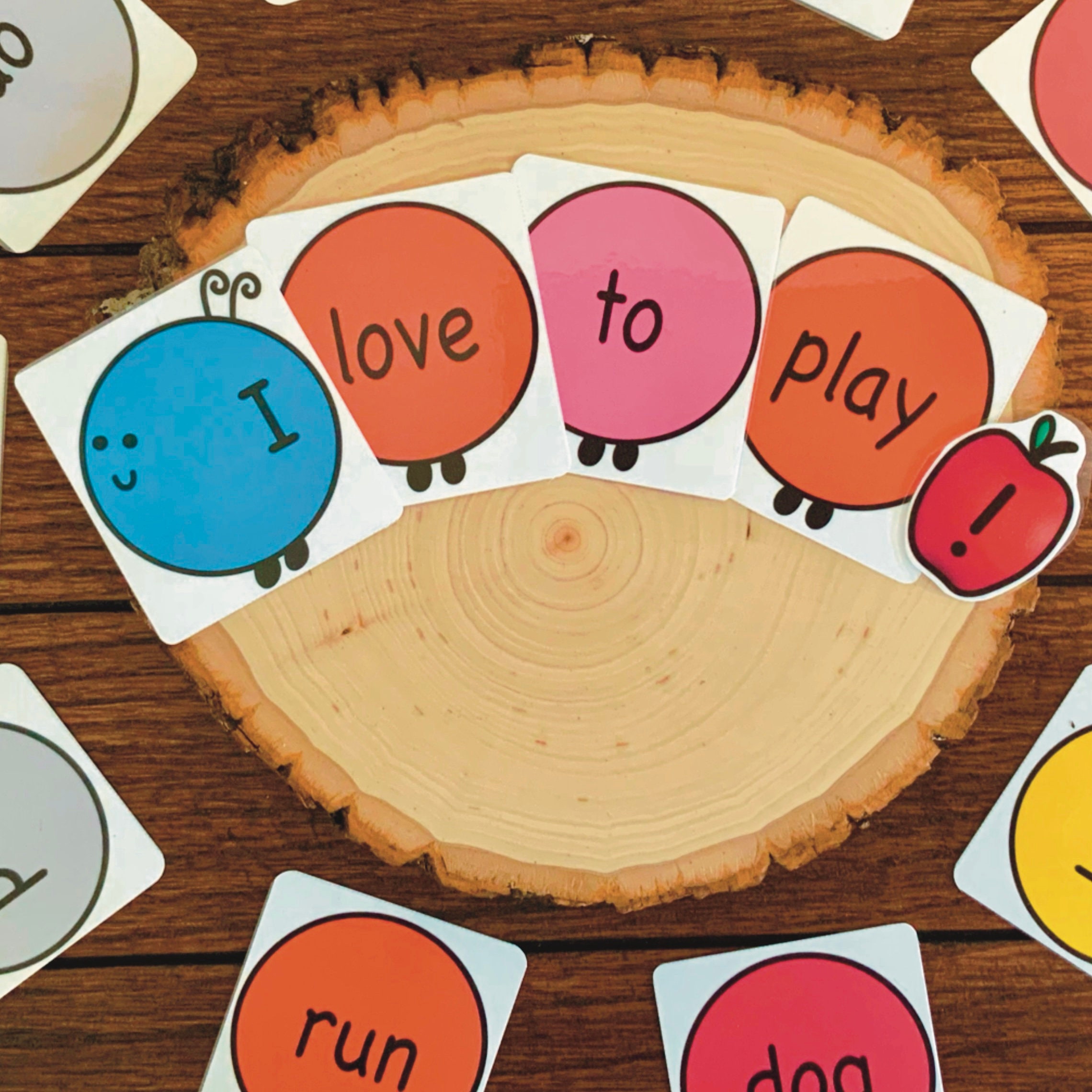 Fun Sentence Building Cards, Colorful Sentence Construction Activity ...