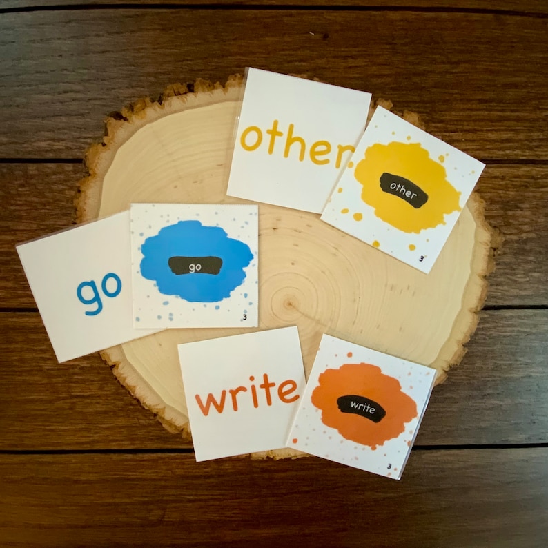 Sight Words Matching Cards for Early Readers - Etsy Australia