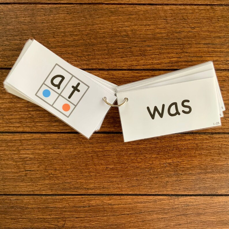 Sight Words Flashcards for Kids With Orthographic Mapping Boxes - Etsy