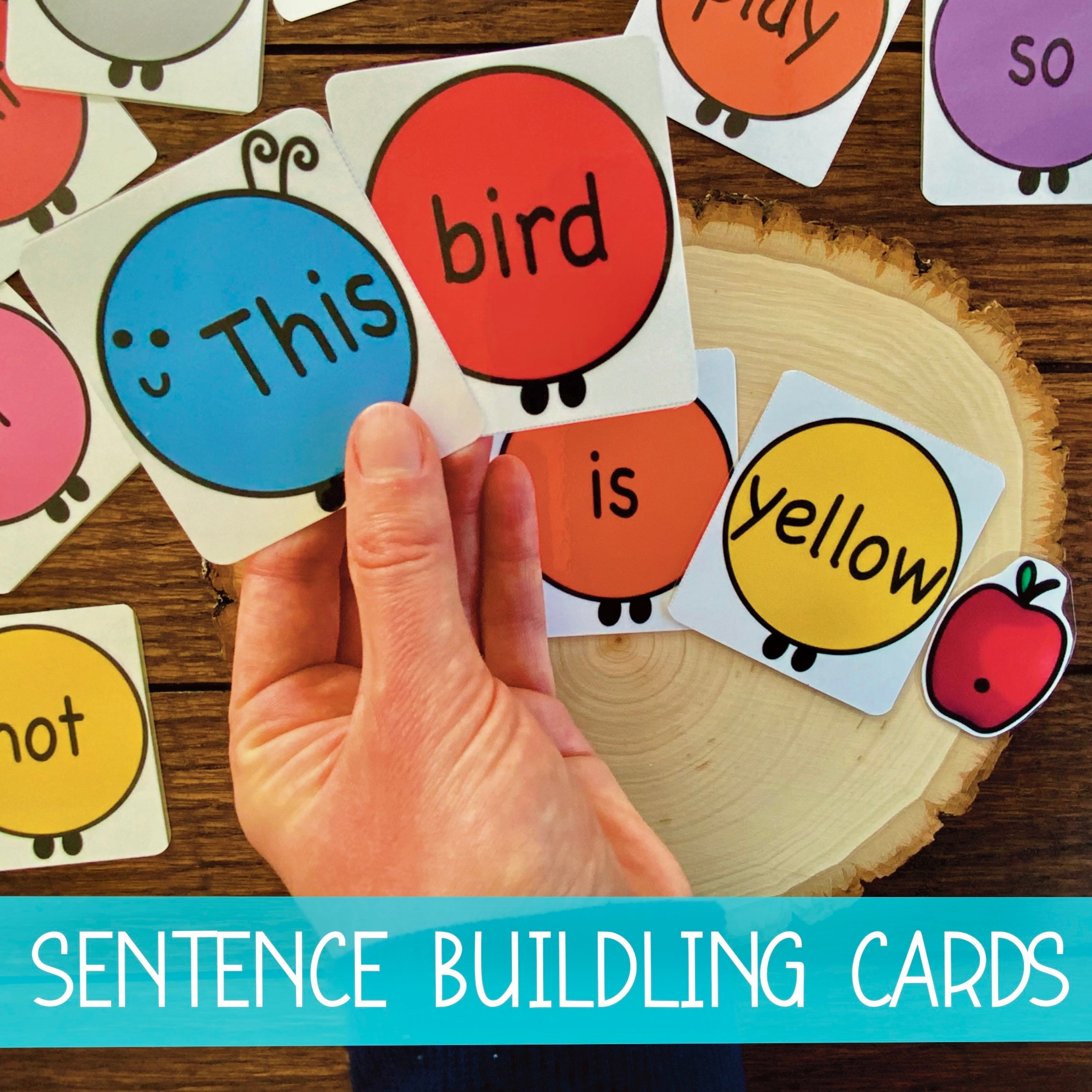 Fun Sentence Building Cards, Colorful Sentence Construction Activity ...