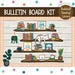 Bookshelf Bulletin Board Kit! Cozy Boho Reading Bulletin Board ...