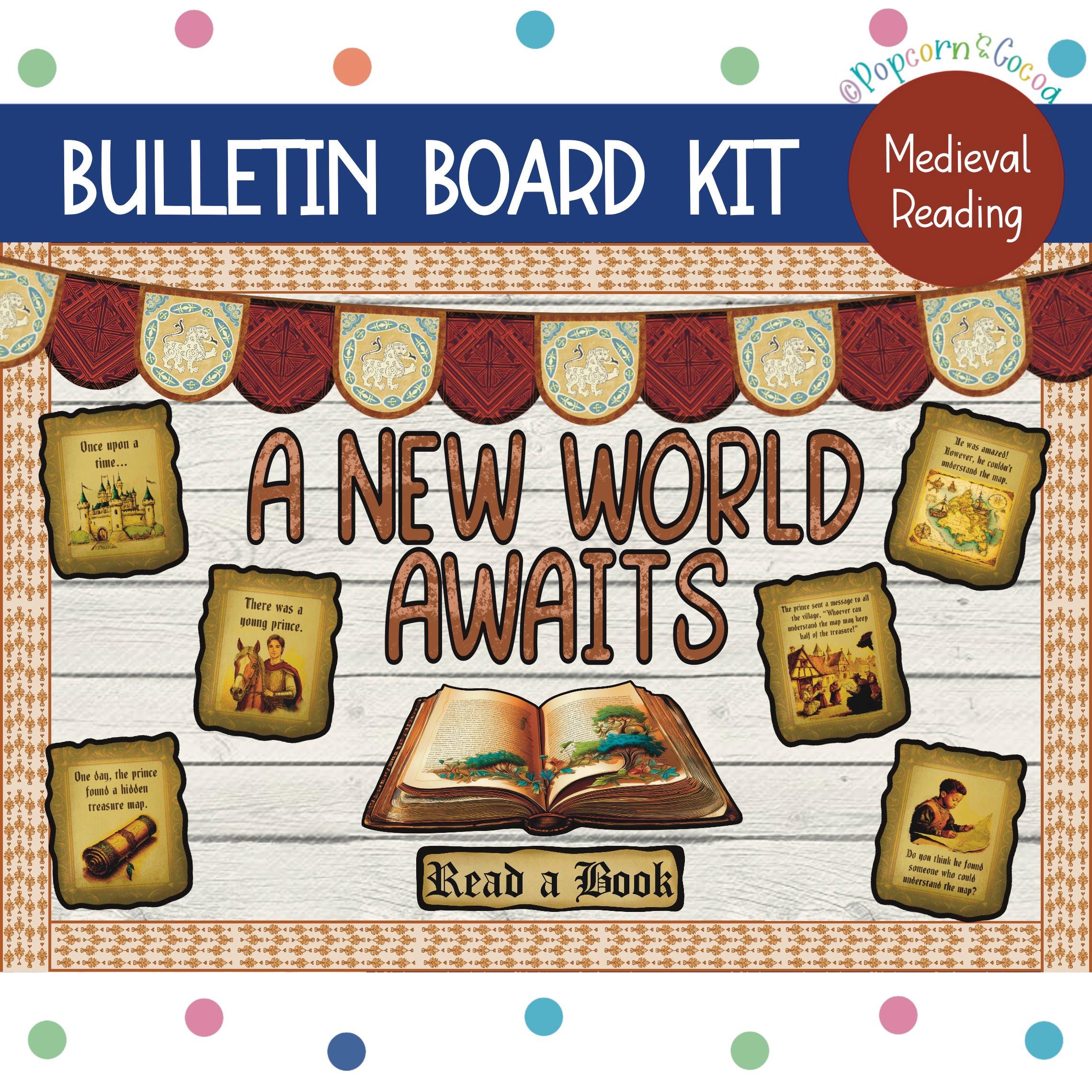Medieval Reading Bulletin Board Kit! Short Story Bulletin Board About a ...