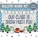 Winter Bulletin Board Kit With Snow, Snowmen, Books, and Trees ...