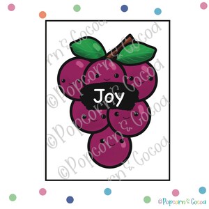 Christian Bulletin Board Kit, Fruit of the Spirit Room Decor, Cute ...