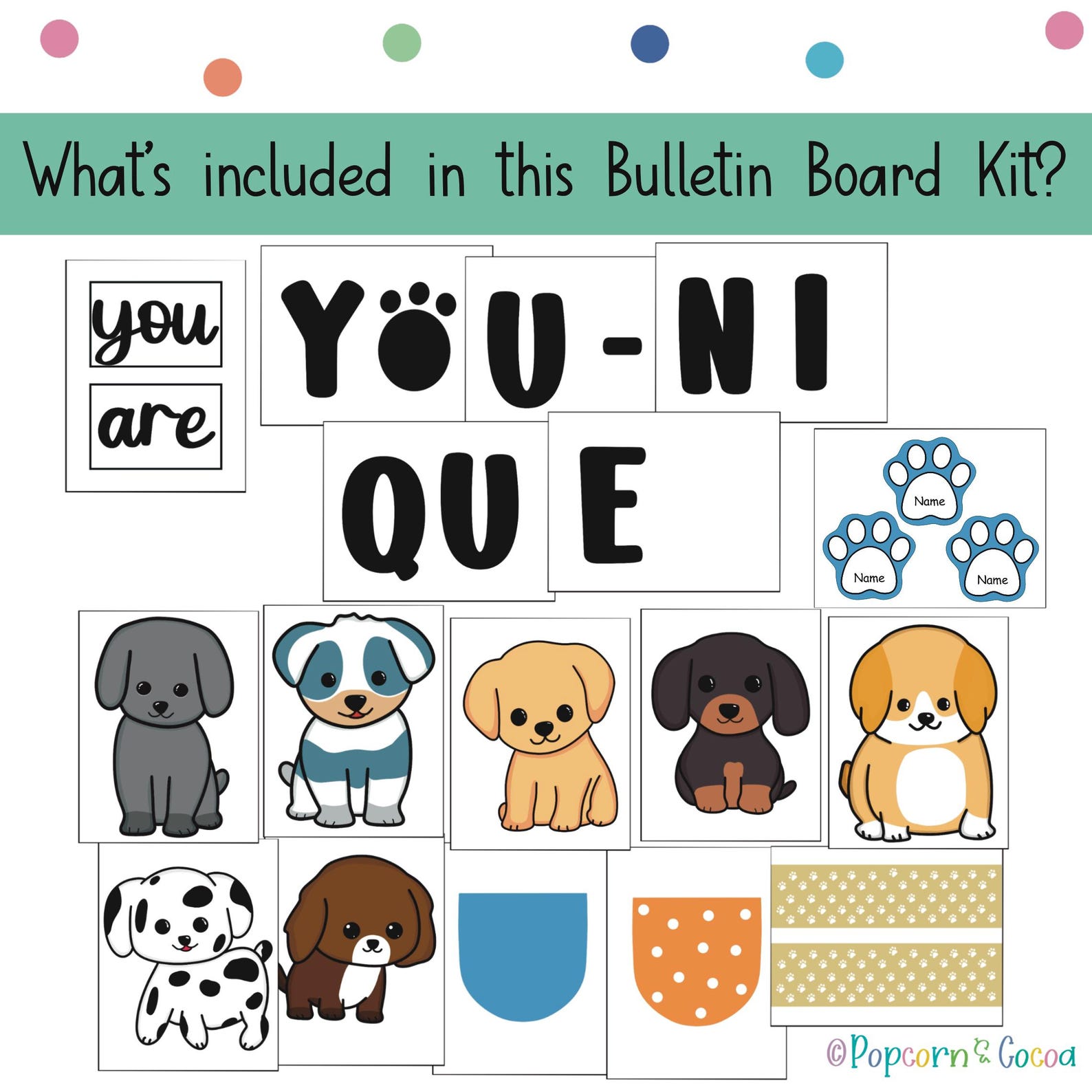 Dog Bulletin Board, Teacher Bulletin Board Kit, Veterinarian Office ...