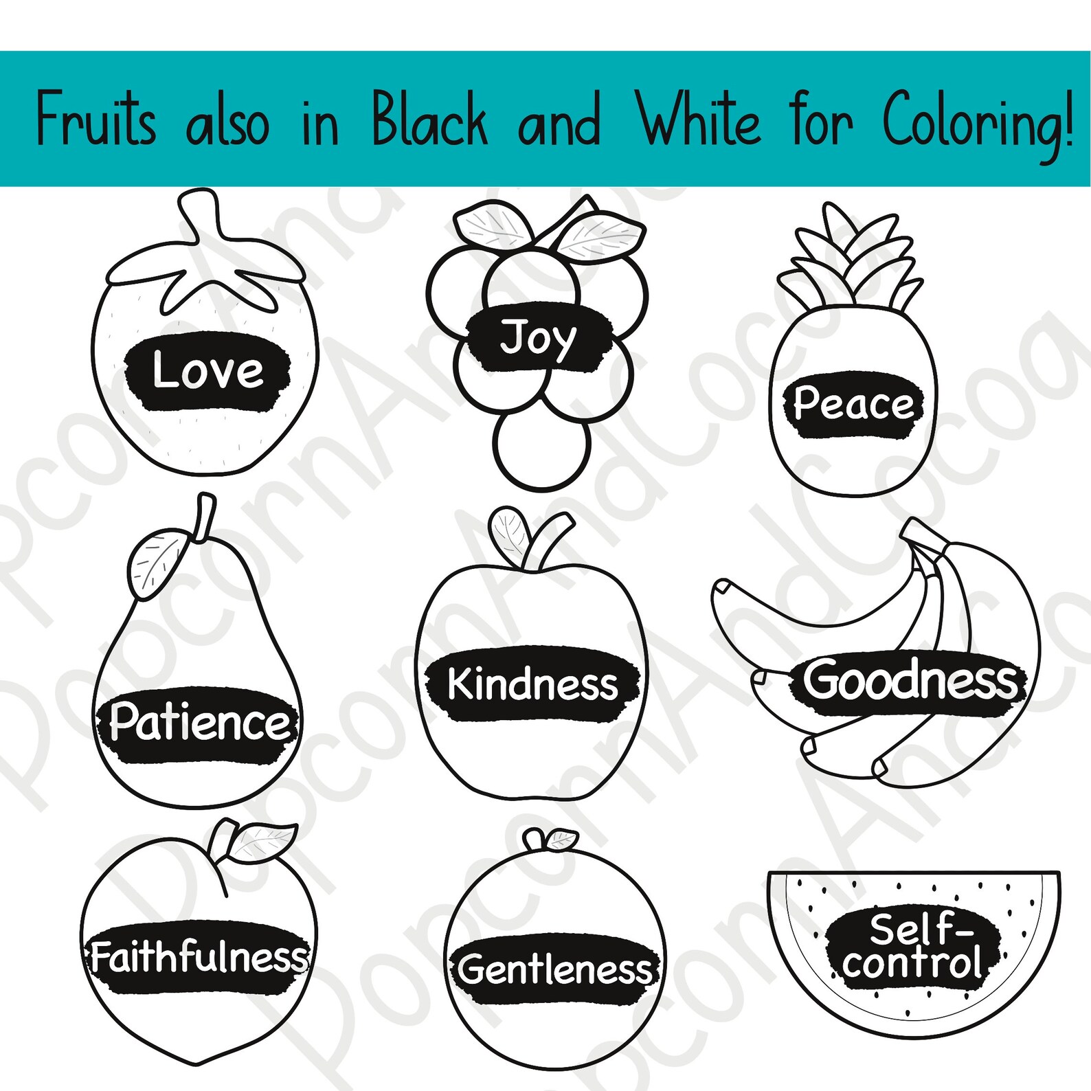 The Fruit of the Spirit Printable Resource, Bible Memory Verse Tool ...