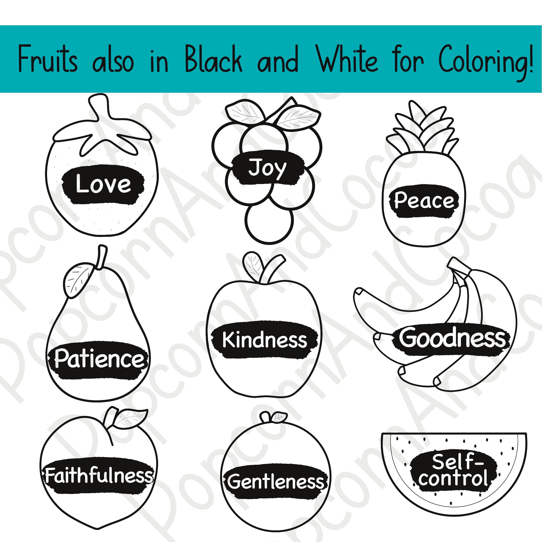 The Fruit of the Spirit Printable Resource, Bible Memory Verse Tool ...