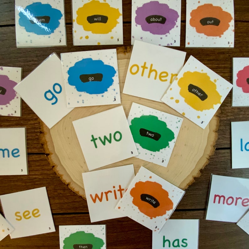 Sight Words Matching Cards for Early Readers - Etsy