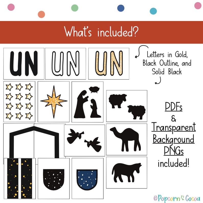 Nativity Bulletin Board Kit, Jesus’ Birth Bulletin, Christian Christmas ...