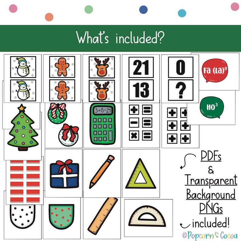 Christmas Math Bulletin Board Kit, Holiday Bulletin Board for a Math ...