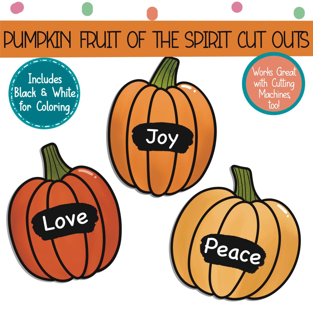 Pumpkin Fruit of the Spirit Fall Printable Resource! Bible Memory Verse ...