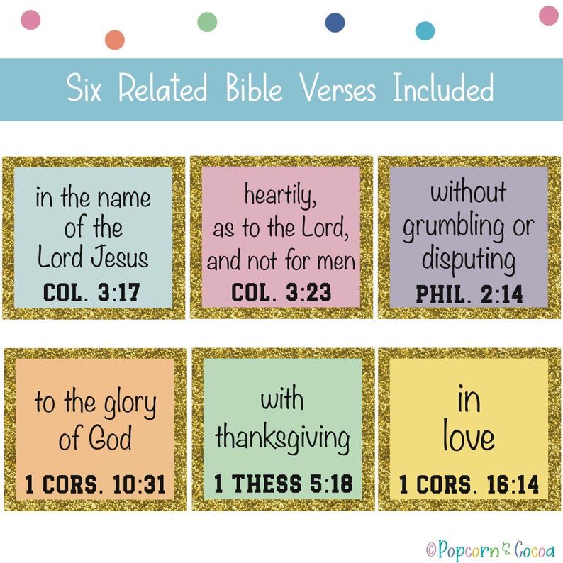 Christian Bible Verse Bulletin Board Kit! Great for Christian School or Sunday School Class, “do ...