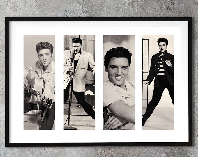 Elvis Presley Collage Poster Poster Print Gift Idea Office and Home ...