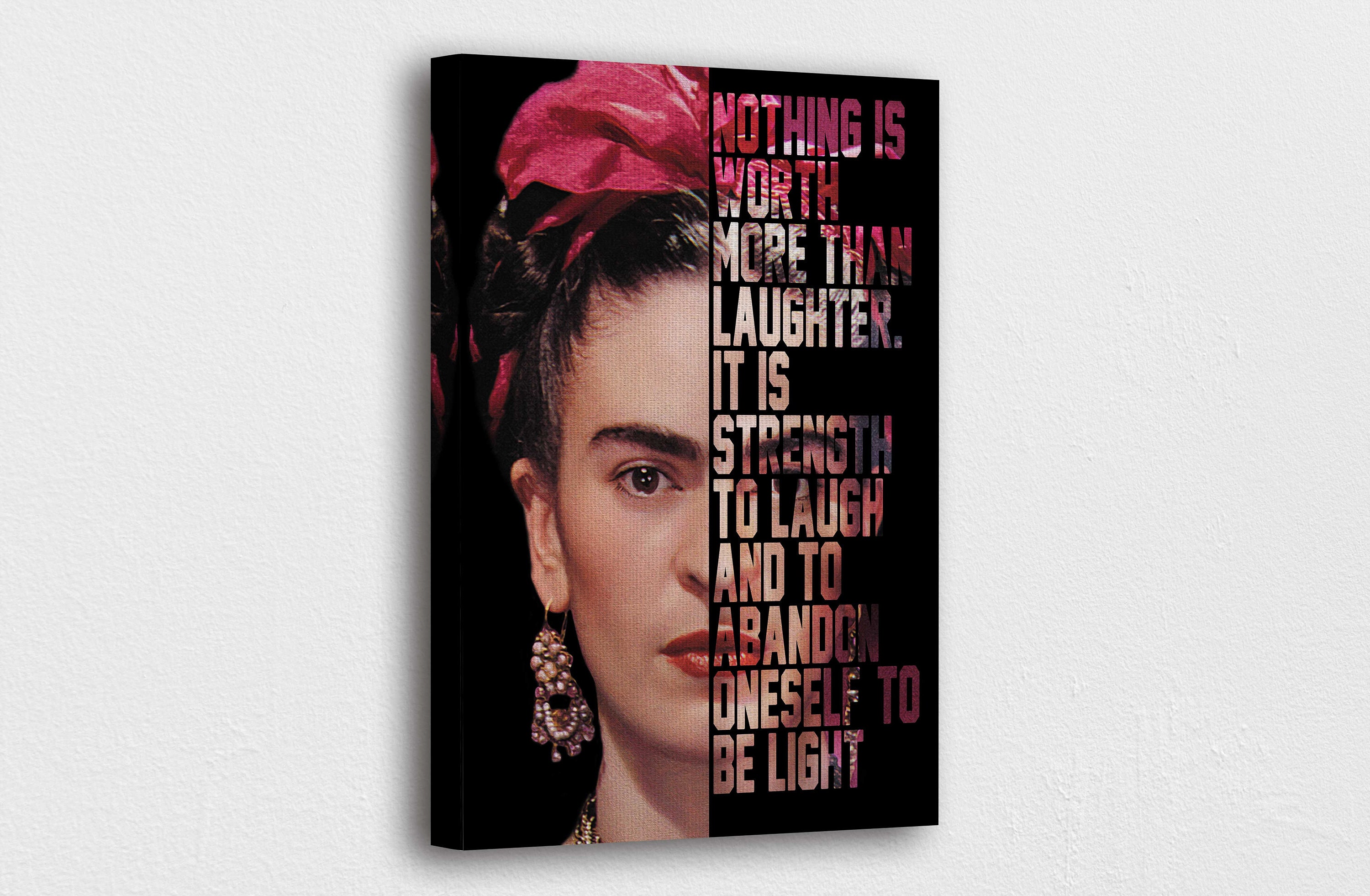 Frida Kahlo Motivational Quotes Canvas Wall Art ,Frida Kahlo Poster ...
