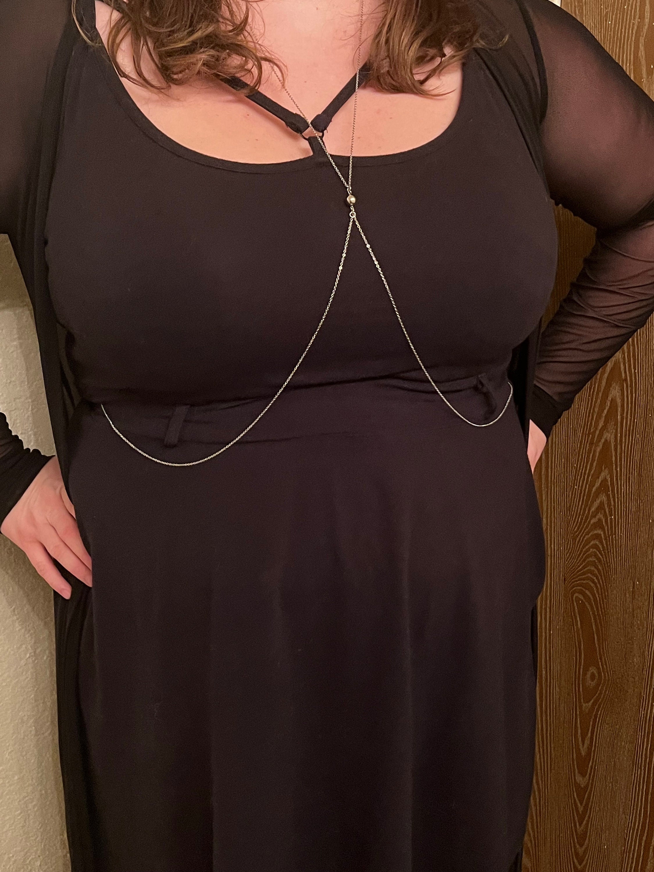 Simple Plus Size Body Chain - Etsy