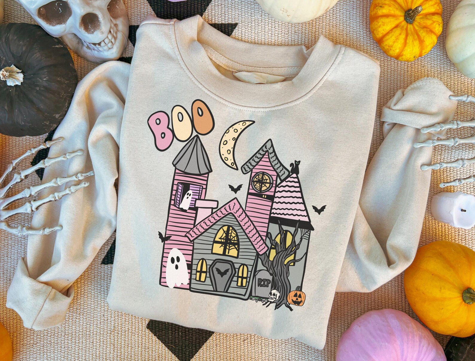 Boo Haunted House PNG, Halloween Png, Haunted House Png, Vintage ...