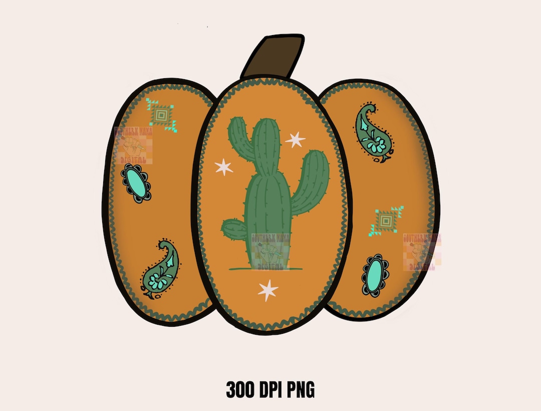 Western Pumpkin PNG, Western Halloween Png, Pumpkin Png, Western Boho ...