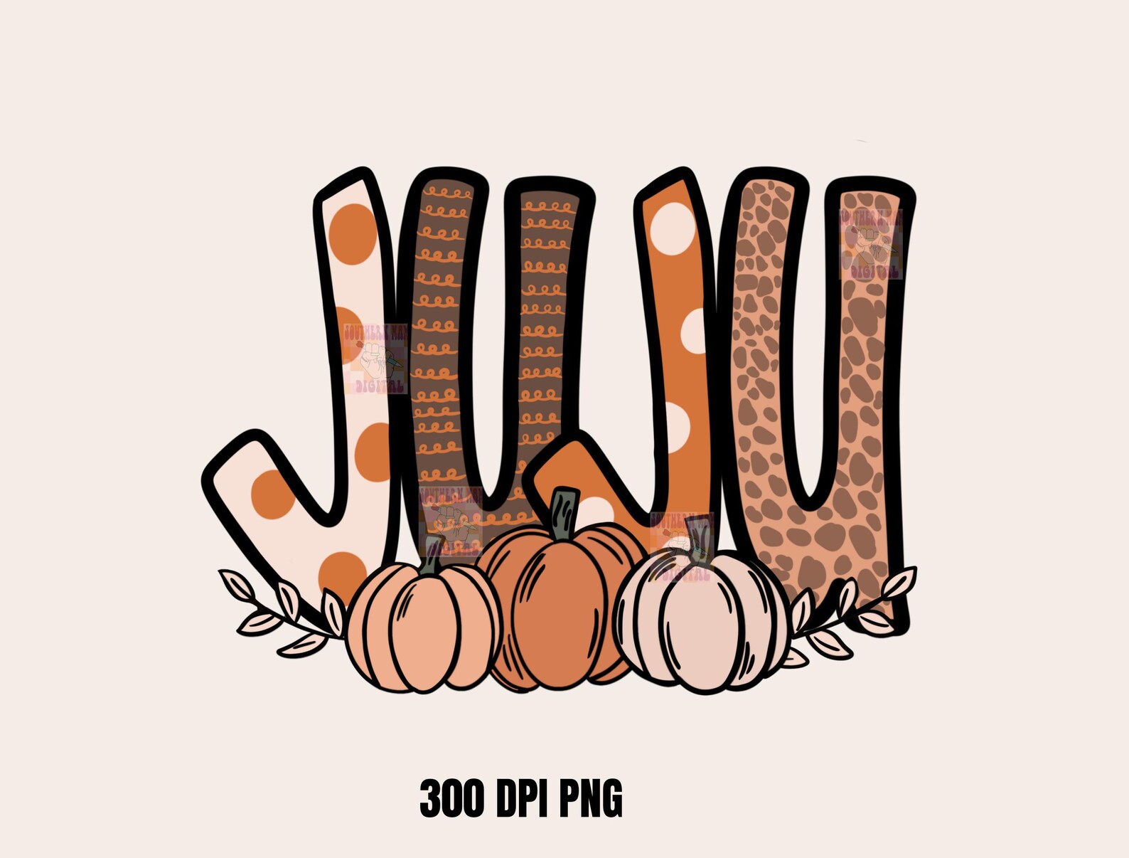 Fall Juju PNG, Pumpkin, Pumpkins, Doodle Letters, Autumn, Sublimation ...