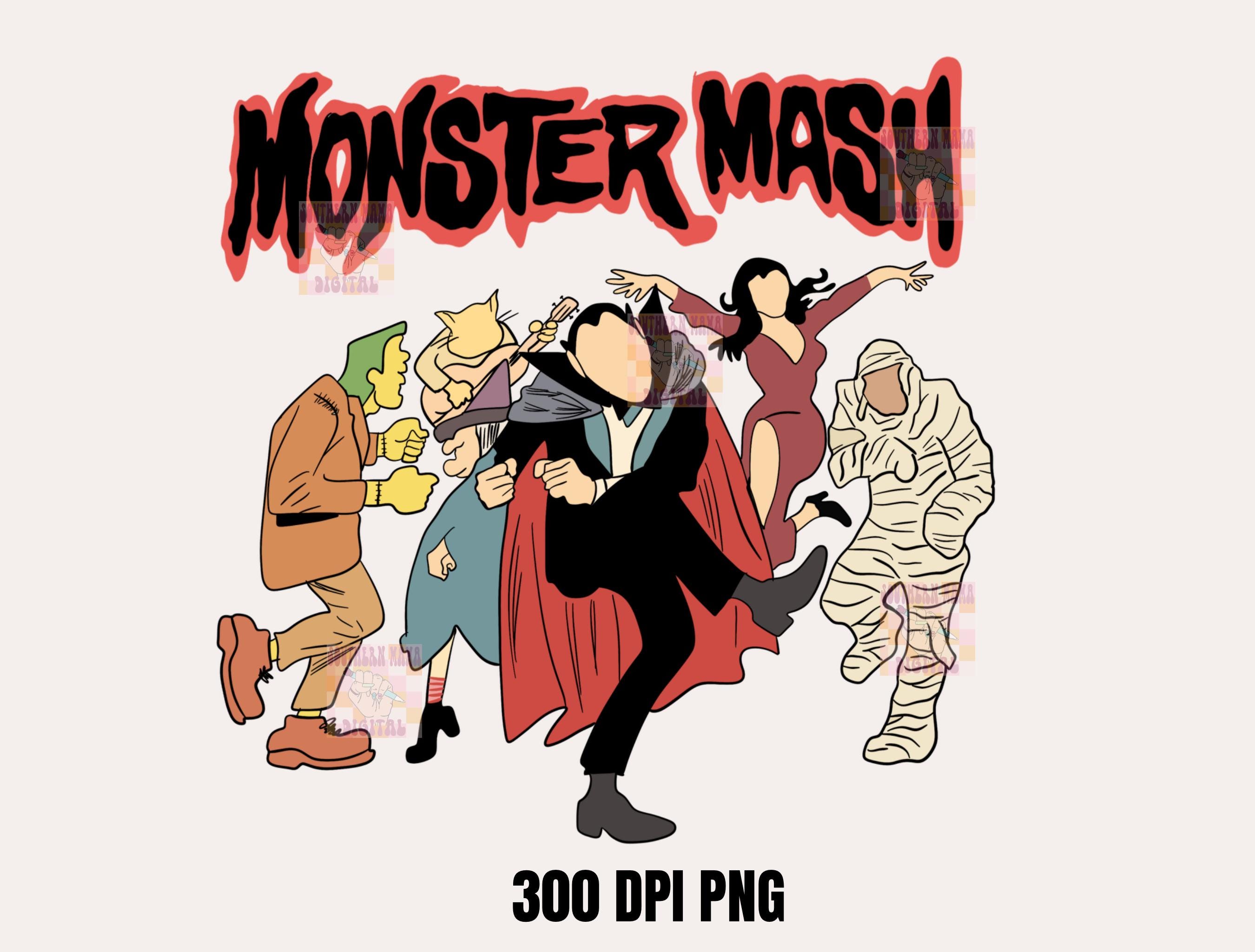 Monster Mash PNG, Vintage Monster Mash, Halloween Png, Vintage ...