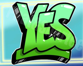 Yes Emote - Etsy