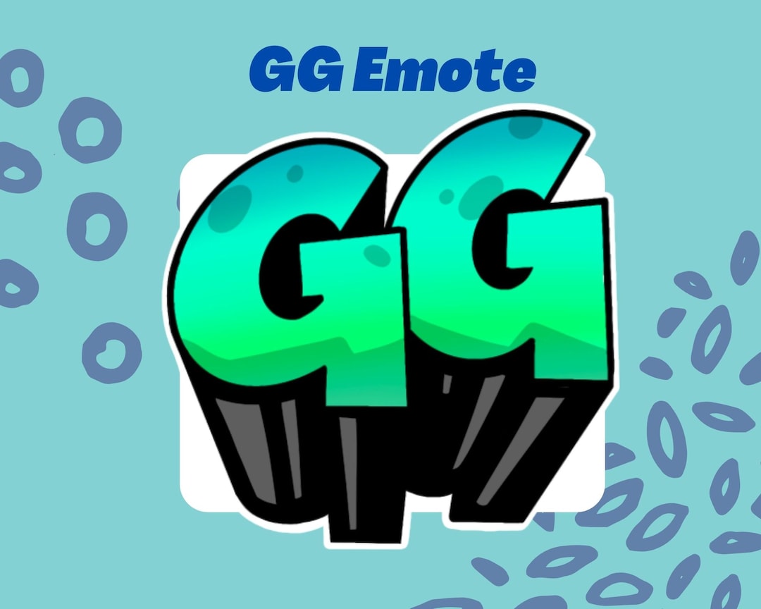 Good Game GG Emote for Twitch Chats - Etsy