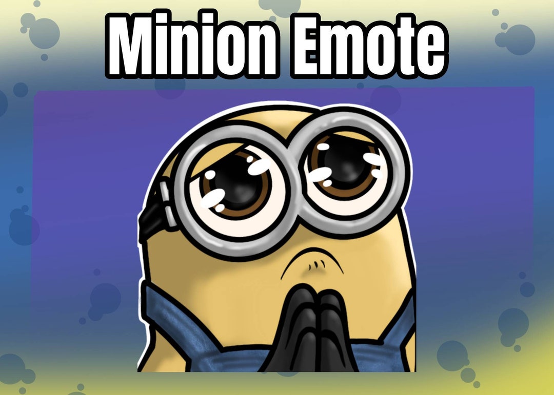 Puppy Eyes Minion Cute Emote for Twitch and Discord Chats - Etsy