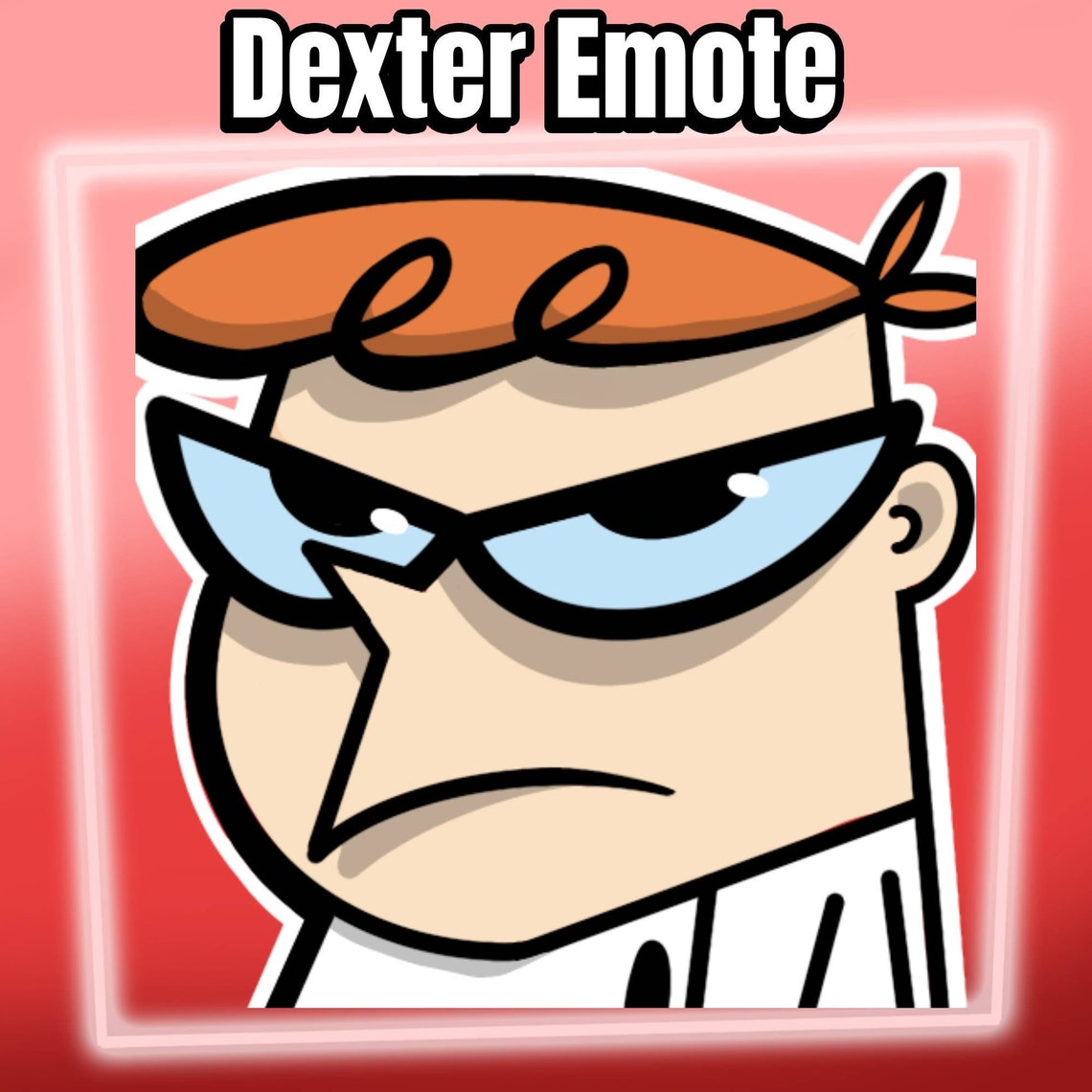 Dexter Not Amused Cute Twitch Emote in All Sizes - Etsy