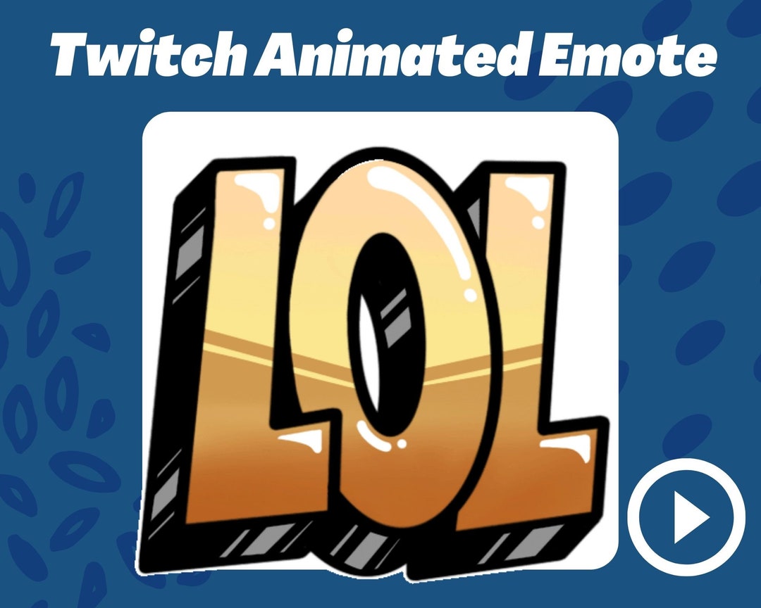 Animated LOL Graffiti Letters Emote for Twitch Chats - Etsy