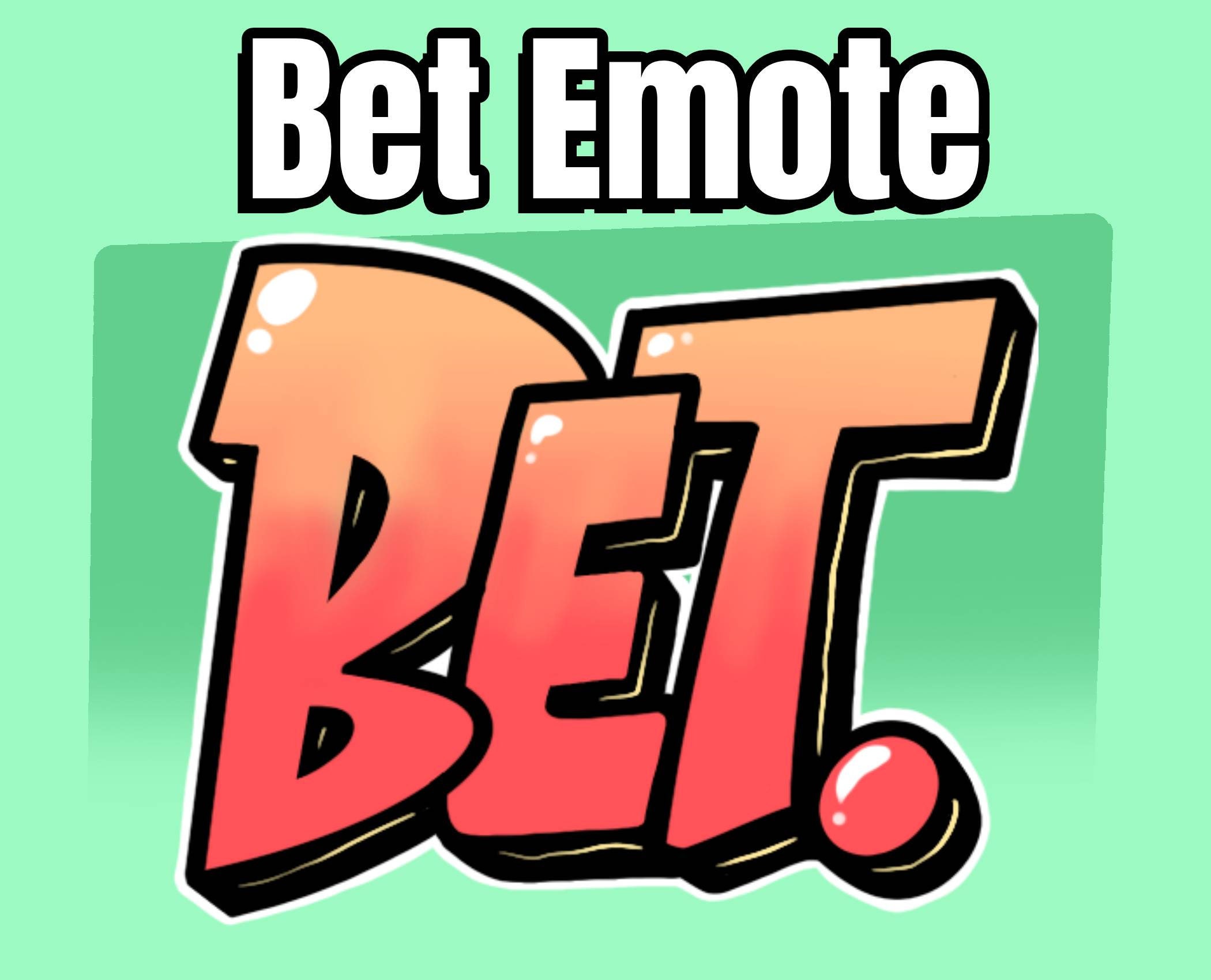 BET Text Emote for Twitch and Discord in All Sizes - Etsy