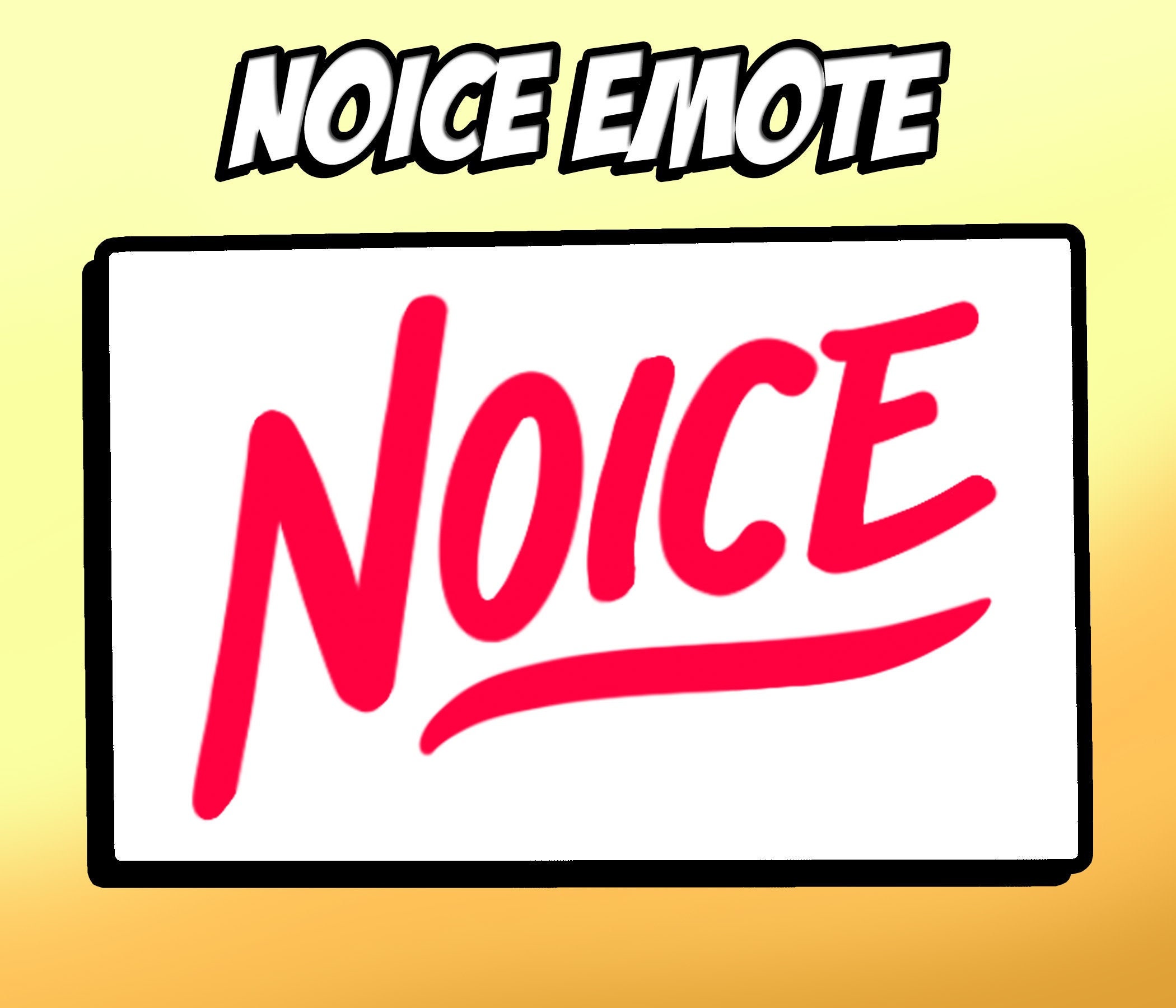 NOICE Emote for Twitch and Discord Chats - Etsy UK
