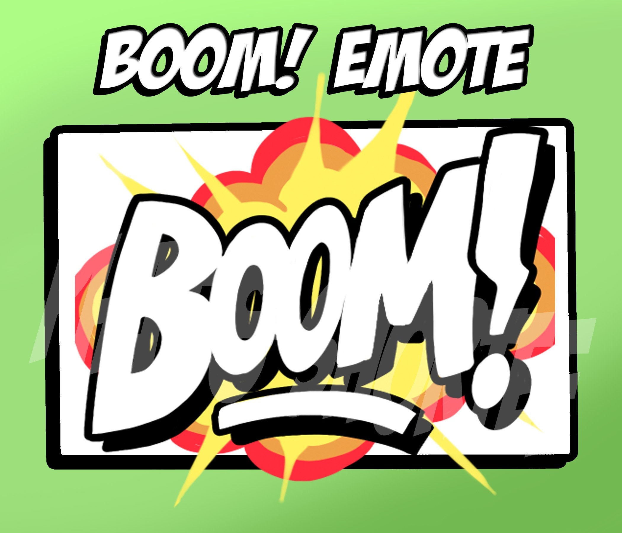 BOOM Graffiti Emote for Twitch and Discord - Etsy
