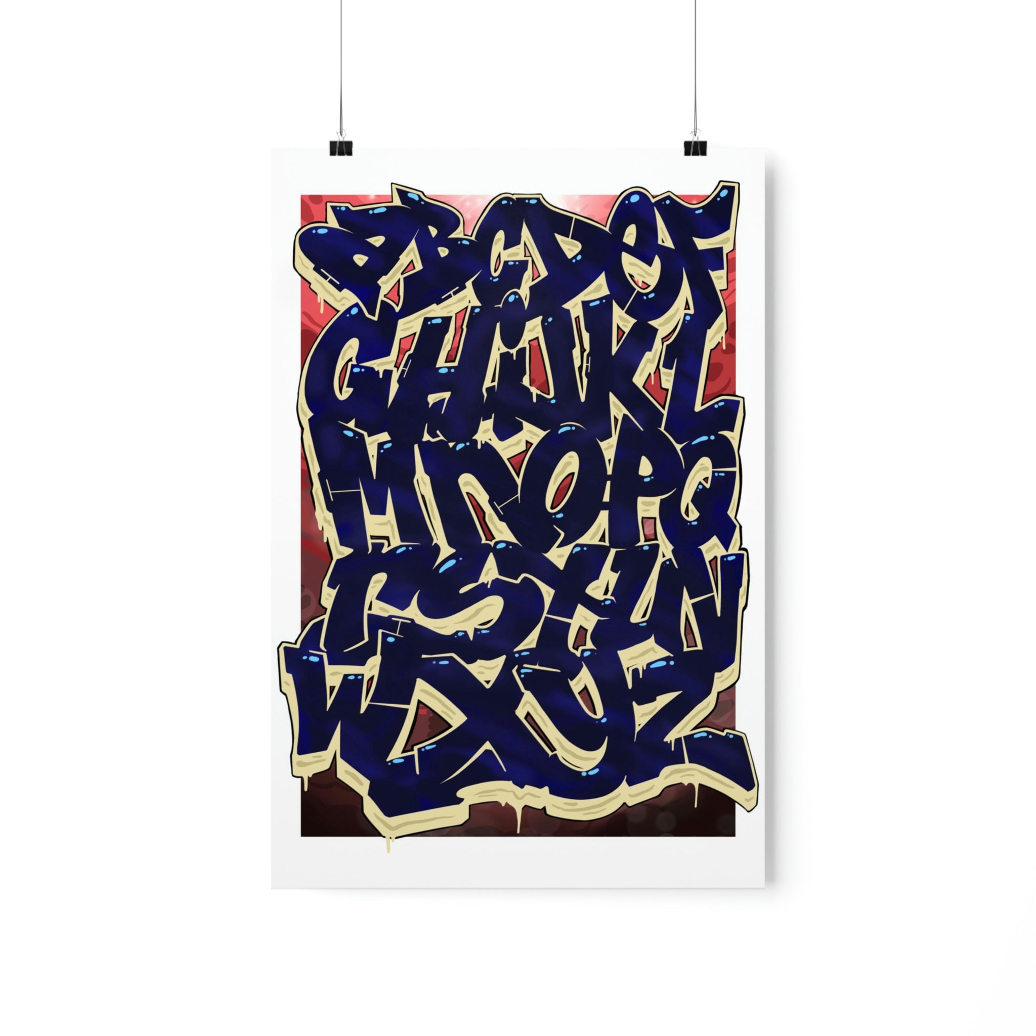 Graffiti ABC Premium Matte Vertical Poster - 12''x18'' Inch. - Etsy