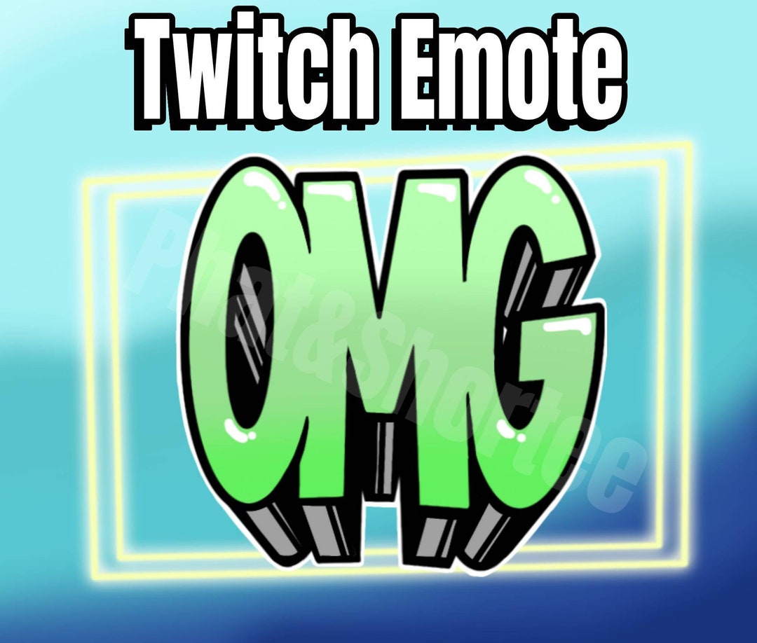 OMG Emote for Twitch - Etsy
