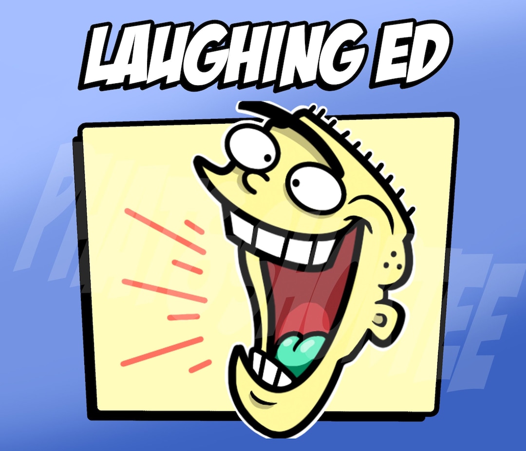 Laughing Ed 90s Cartoon Twitch Emote - Etsy