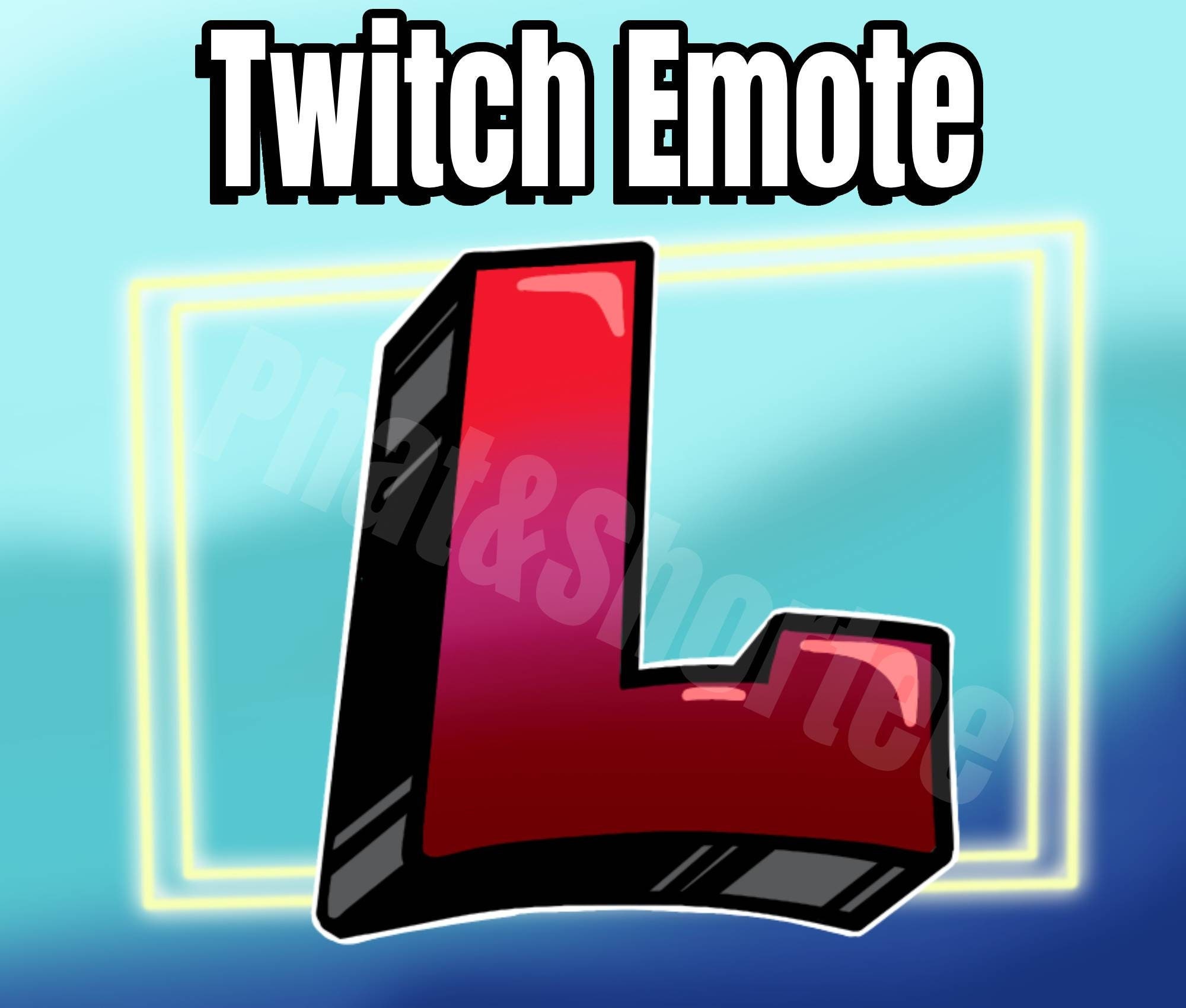 Big L Emote for Twitch and Discord - Etsy