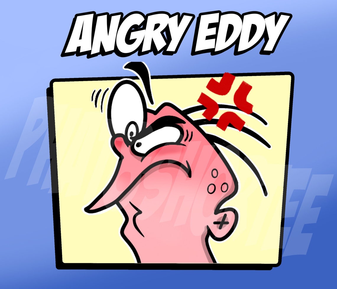 90's Angry Eddy Emote for Twitch - Etsy