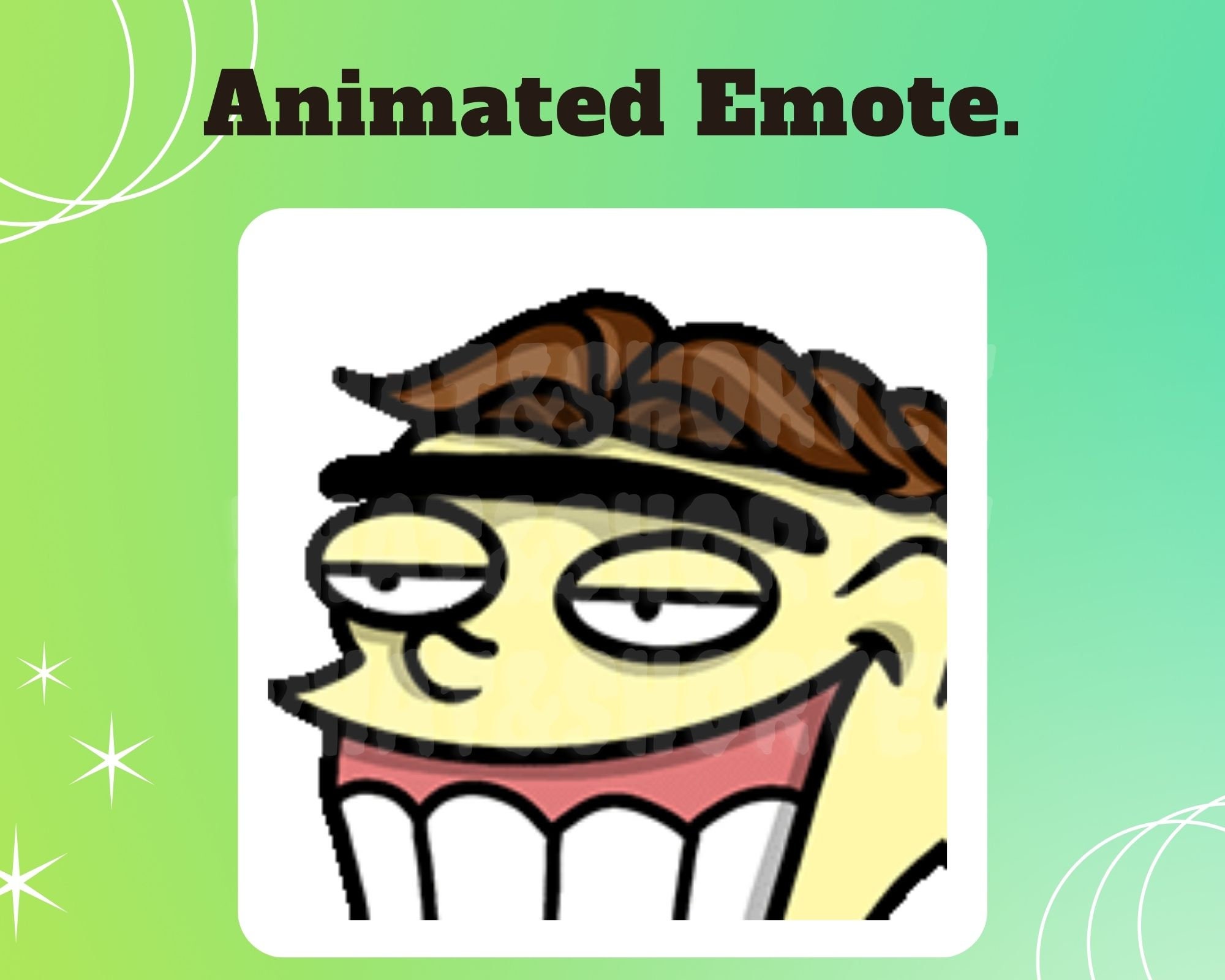 90s Nostalgic Funny Cartoon Animated Emote Gif for Twitch Chats - Etsy
