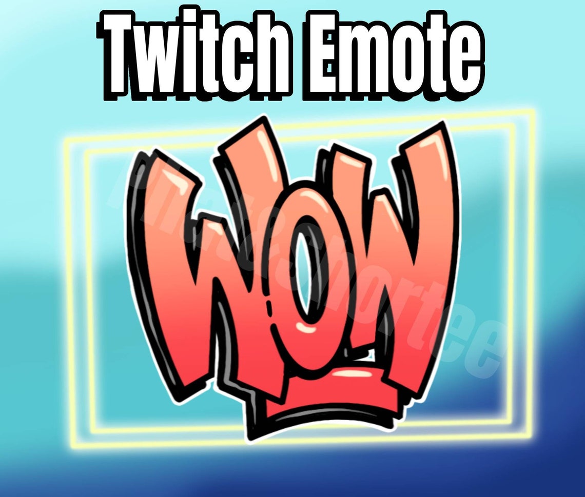 WOW Emote for Twitch and Discord - Etsy