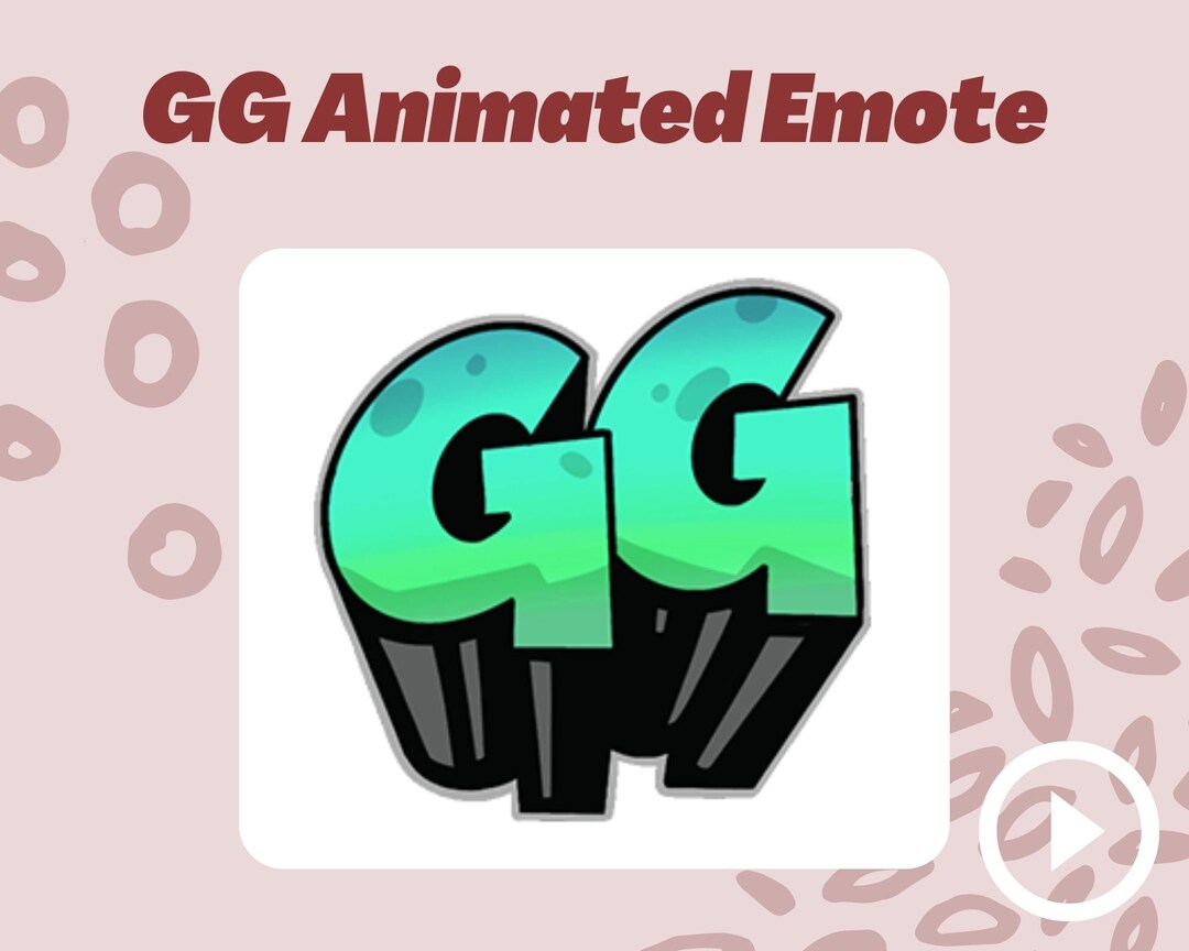 Gesto animado de Twitch de GG Good Game en estilo letras Graffiti ...