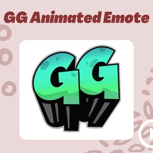 Gesto animado de Twitch de GG Good Game en estilo letras Graffiti ...