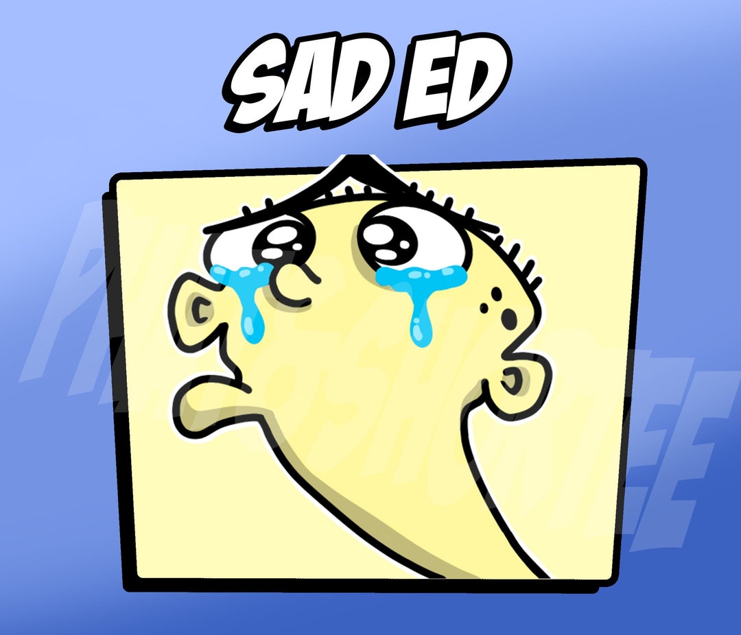 Sad Ed 90s Cartoon Twitch Emote - Etsy