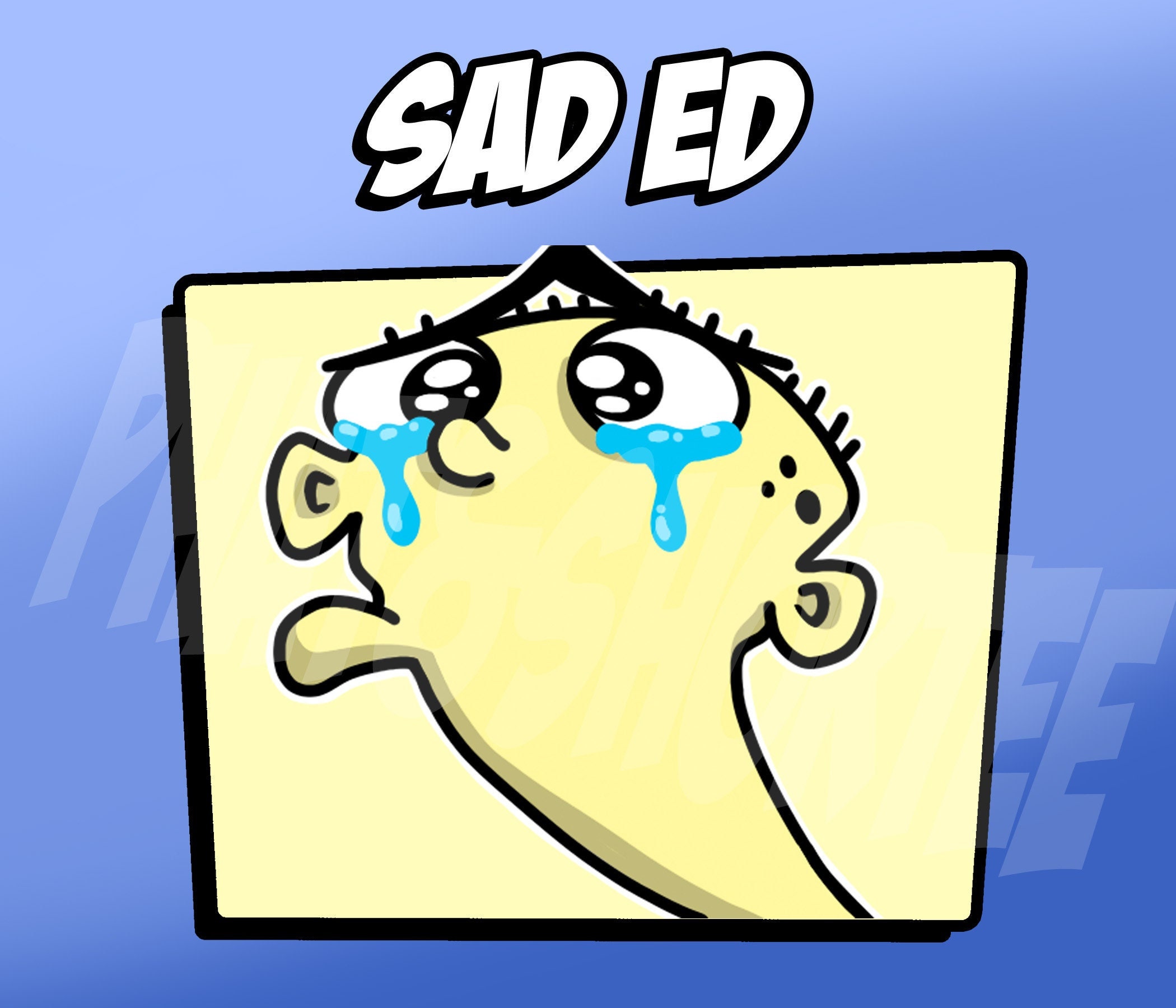 Sad Ed 90s Cartoon Twitch Emote - Etsy
