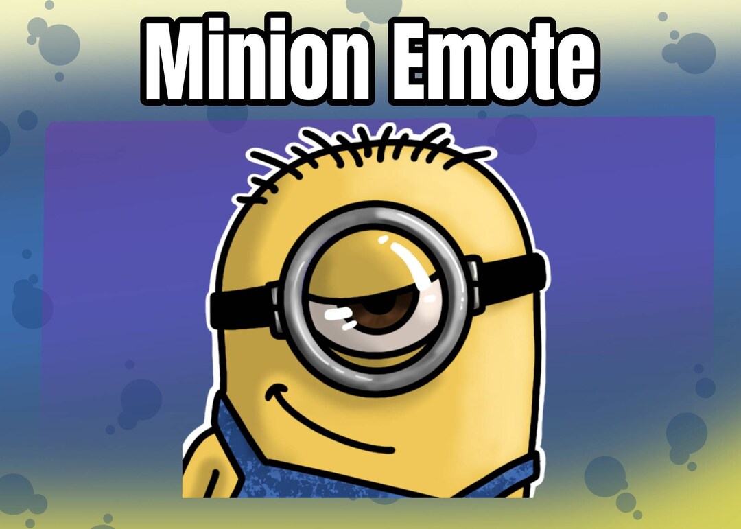 Smug Minion Funny Emote for Twitch and Discord - Etsy